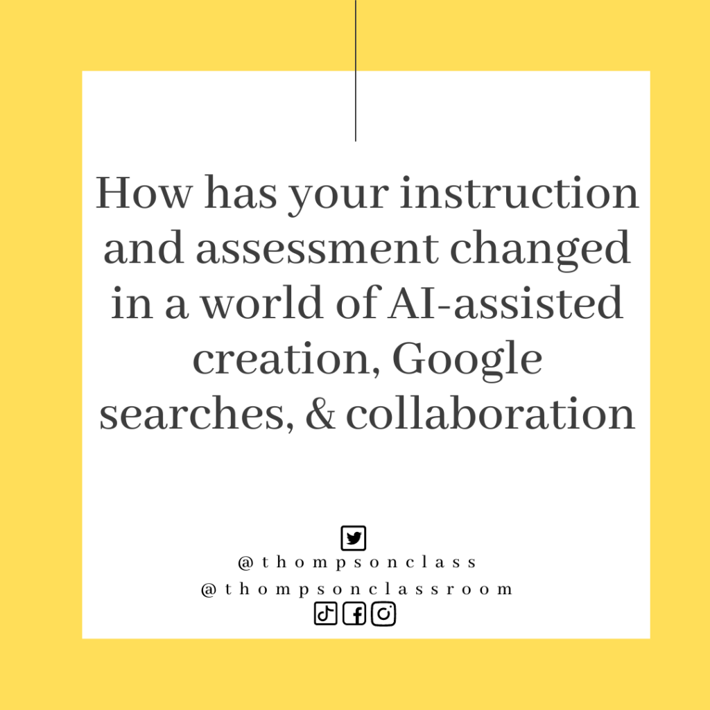 Assessment in the Age of AI – Teaching in a Fishbowl